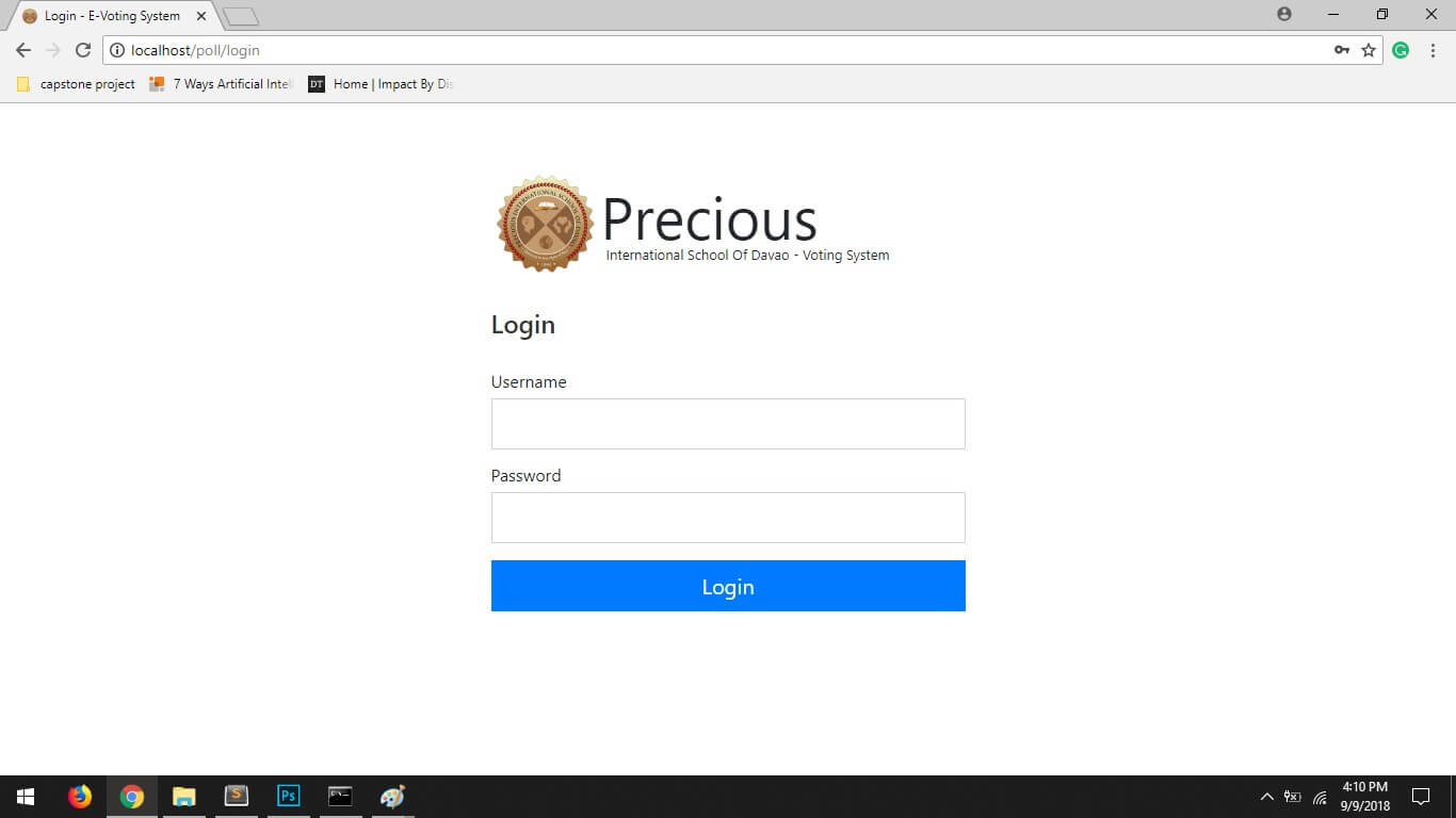 Web-Based School E-Voting System PHP | IT CS Project
