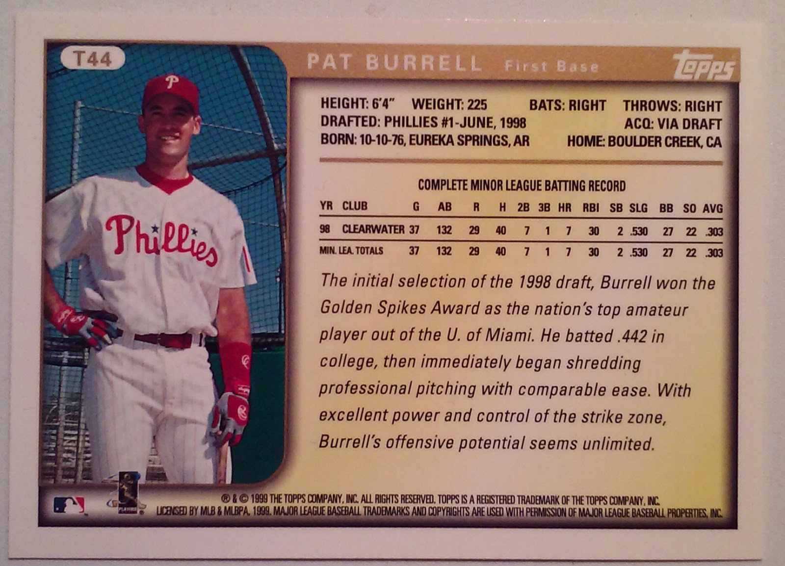 Phungo: 2015 Wall of Fame inductee Pat Burrell