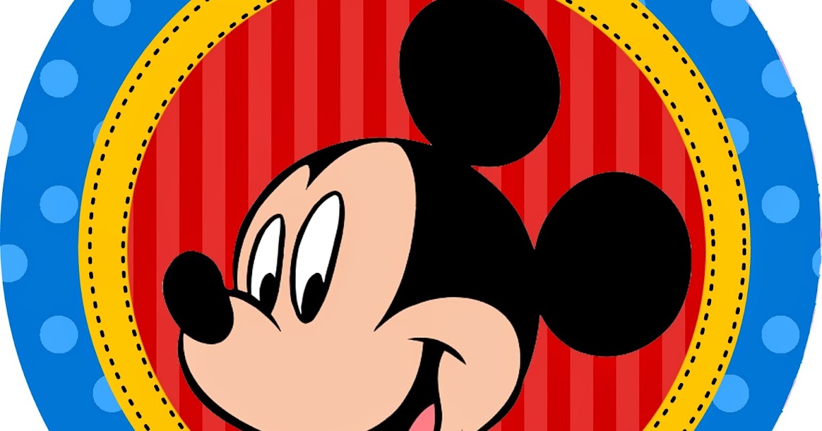 Mickey in Red and Blue: Free Printable Cupcake Wrapper and Toppers ...