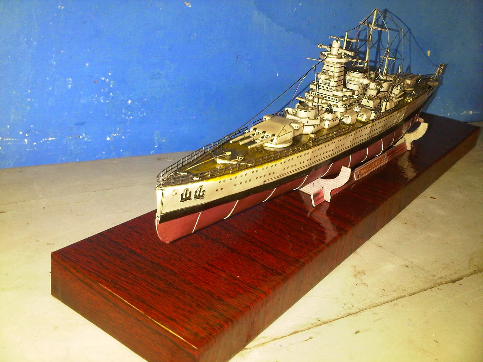 Papermodel Kapal Perang & Lain2: Papercraft Admiral Graff Spee
