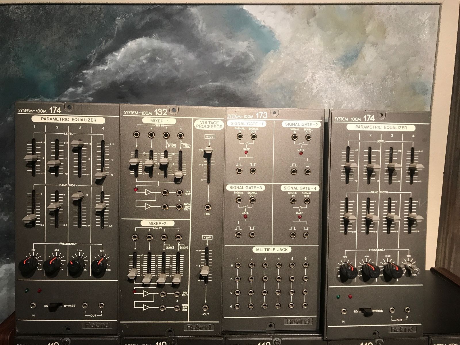 MATRIXSYNTH: Stacked Roland System 100m Modular Systems