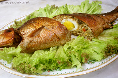Rellenong Bangus (Stuffed Milkfish) Recipe - LasangRecipes