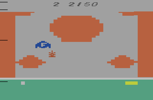 No arcade, temos aviso de onde estamos (a base está a tantos KMs), mas ...