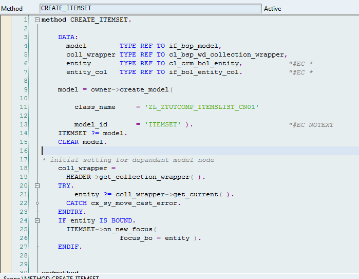 Sap Crm Webclient 3 Creating Table View For Line Items With Dependent Context Nodes