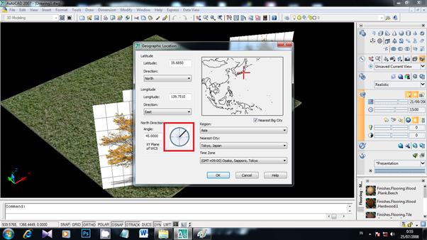 Membuat pohon dengan Cut Out di Autocad