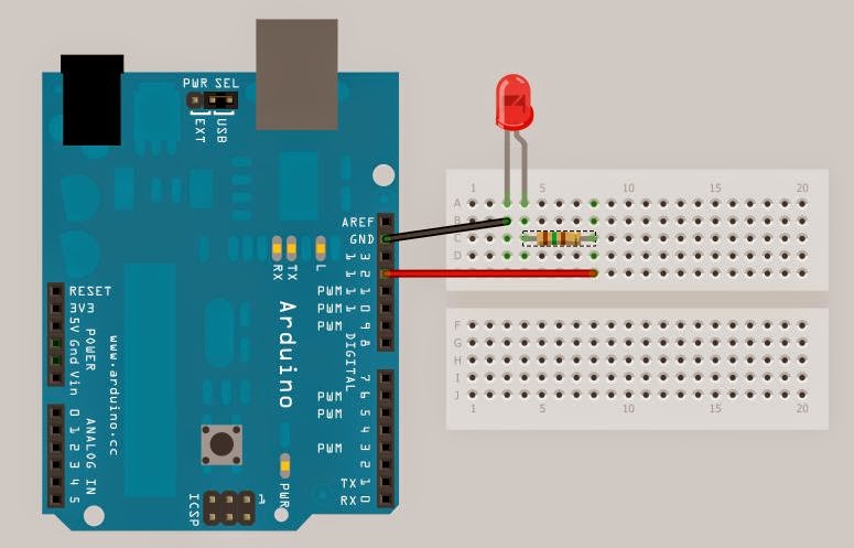 Meu Jeito Jovem: Meu primeiro Projeto com Arduino - Blink pisca LED