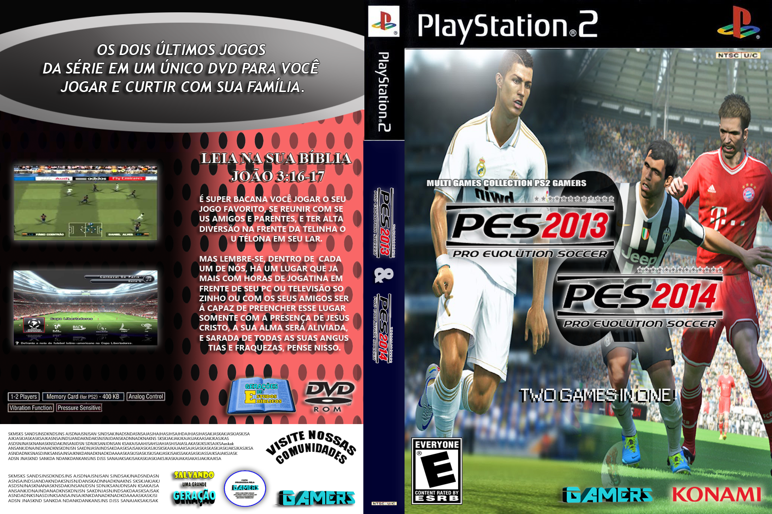 Multi Games Collection PS2 Gamers - PES 2013 & PES 2014. ~ Gamestutoriais