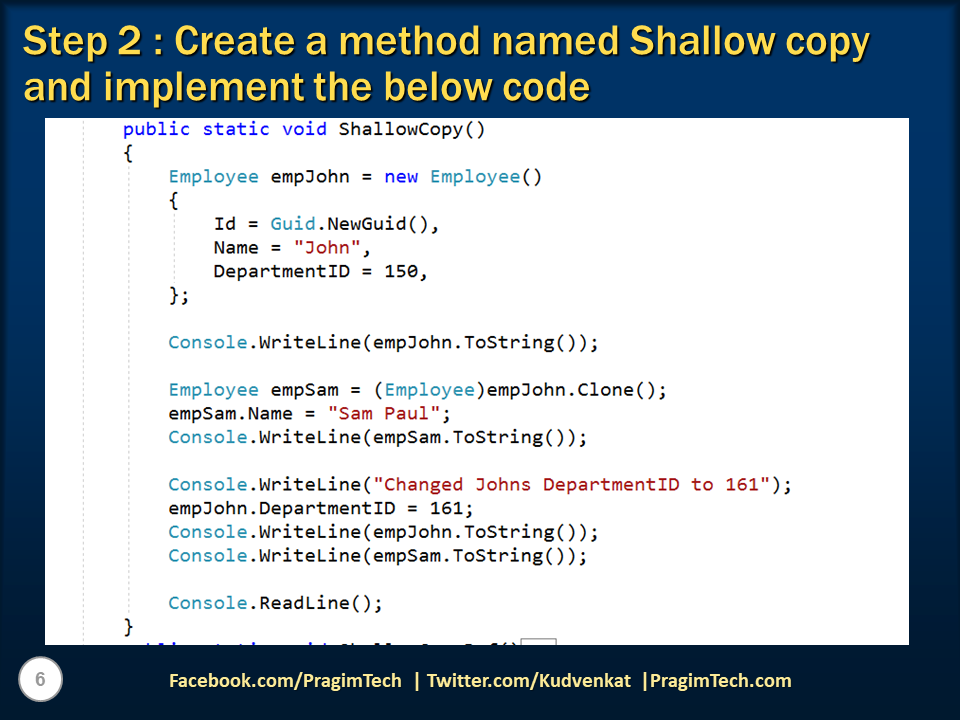 Sql Server Net And C Video Tutorial Prototype Design Pattern Implementation Slides