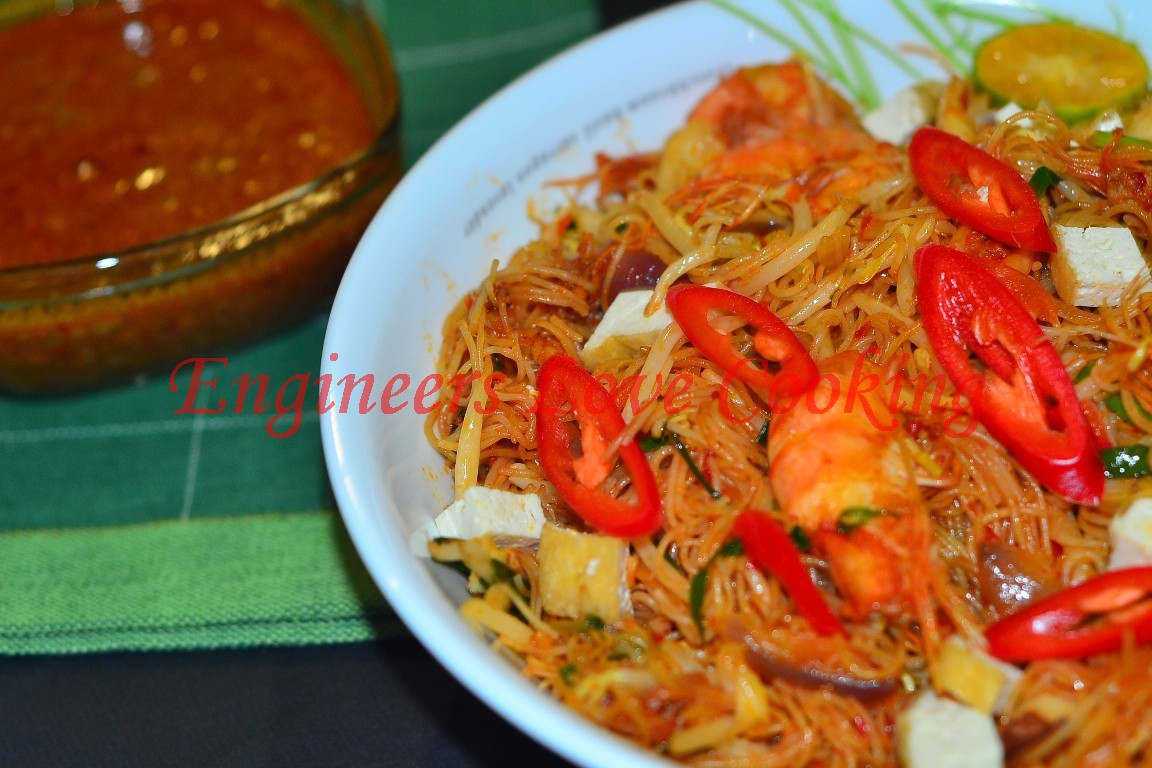 Engineers Love Cooking: MEEHON GORENG BERKUAH TAUCHO/ FRIED VERMICELLI ...