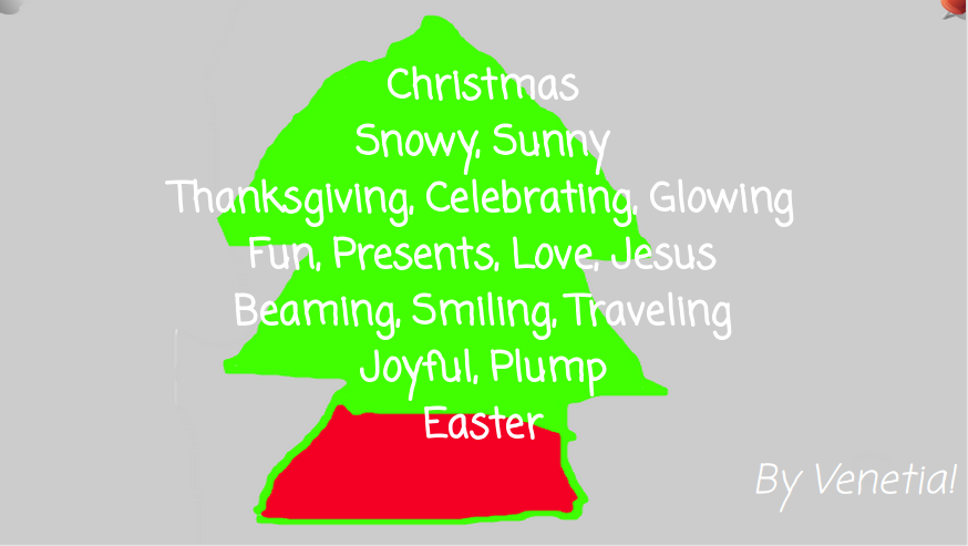 Venetia : Christmas Diamante Poem