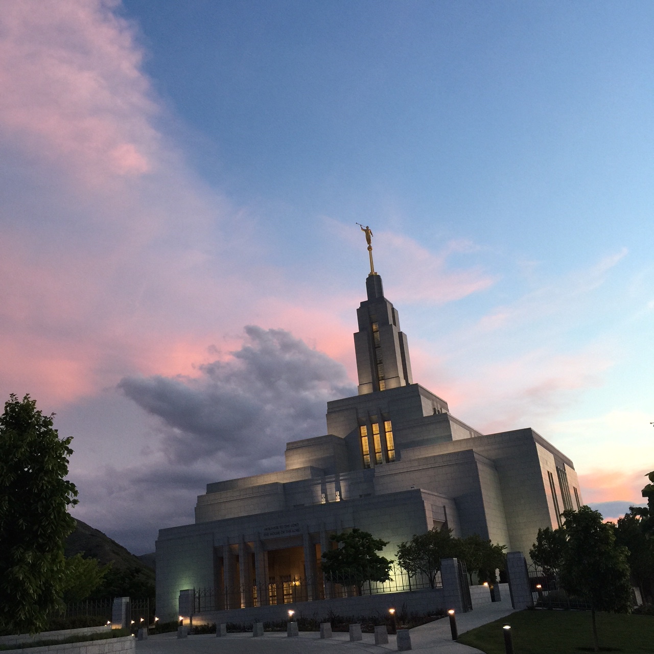 A Place to Share: Draper Temple at Sunset