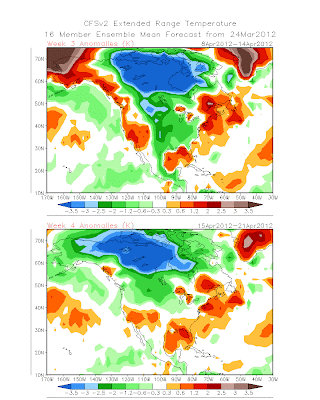 The Weather Centre: CFS v2 Projects Below Normal Temperatures