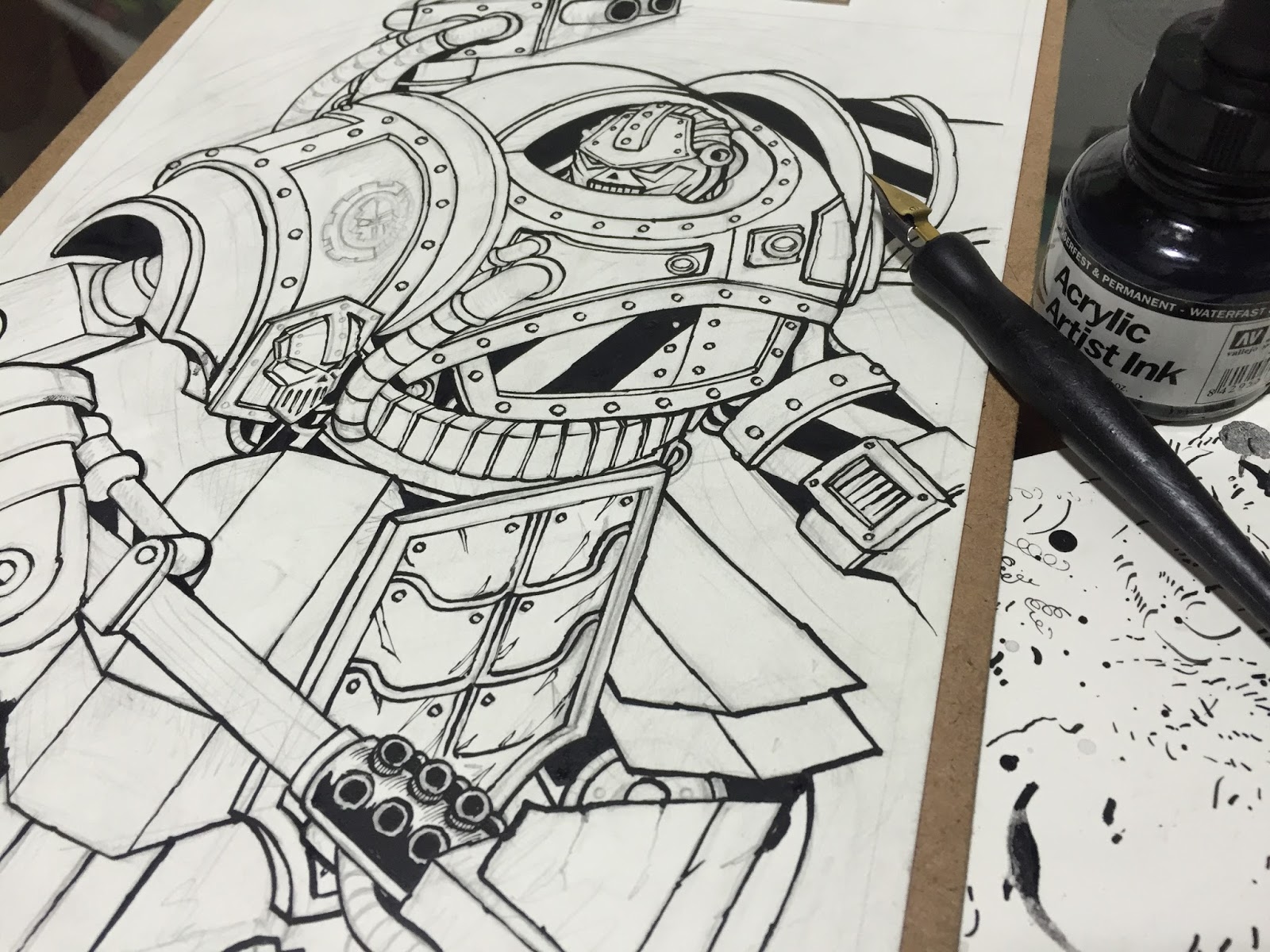 Dip Pen and Indian Ink Art |Don Suratos aka DC23