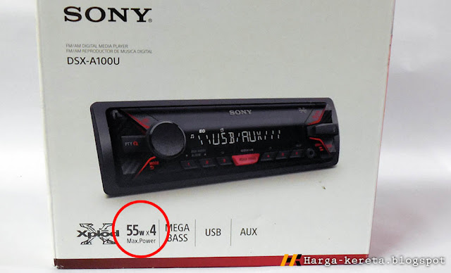 Ulasan | Sony DSX-A100U FM USB Car Player