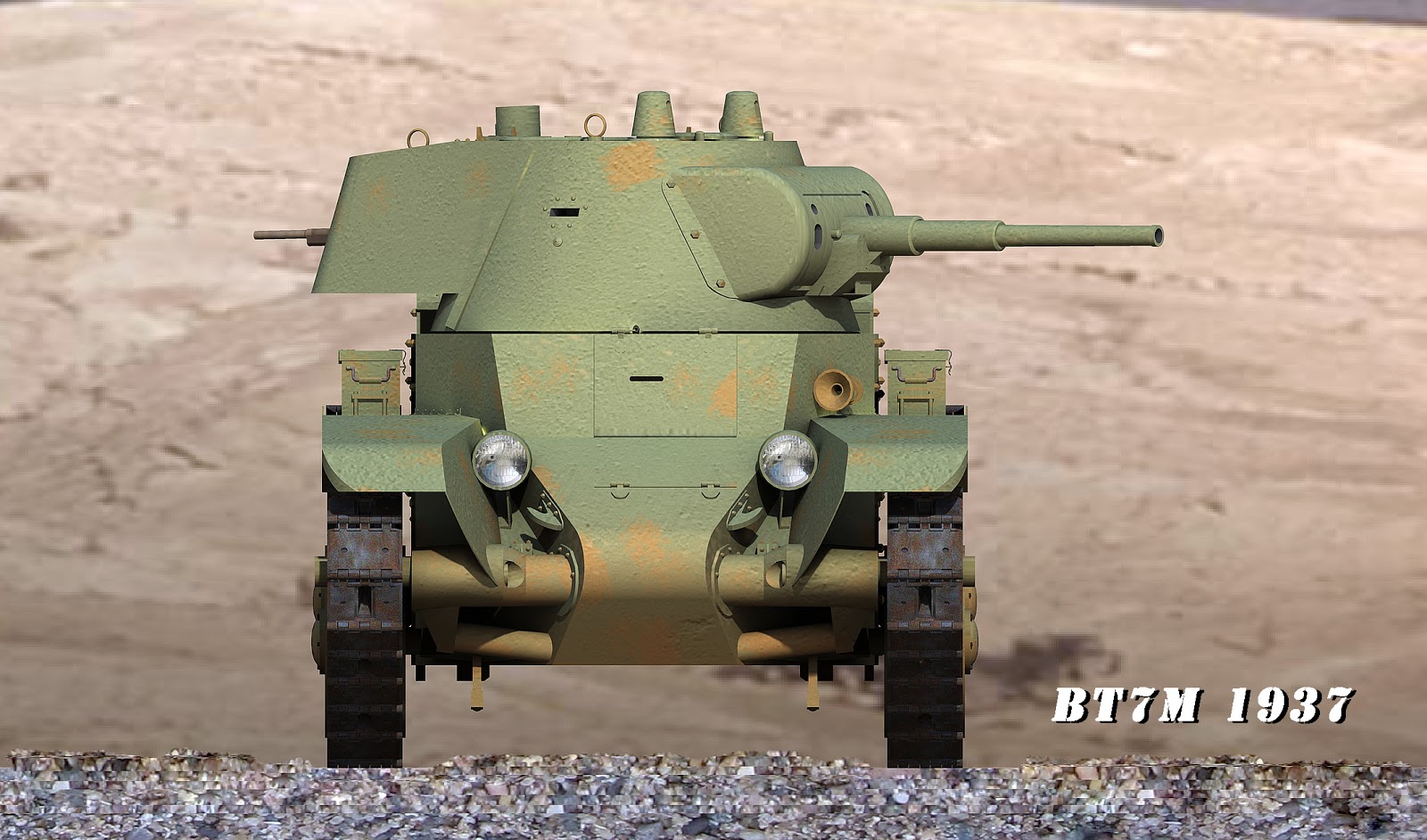 SketchUP Power 草圖力量: The Russian BT-7M 1937 LIGHT TANK