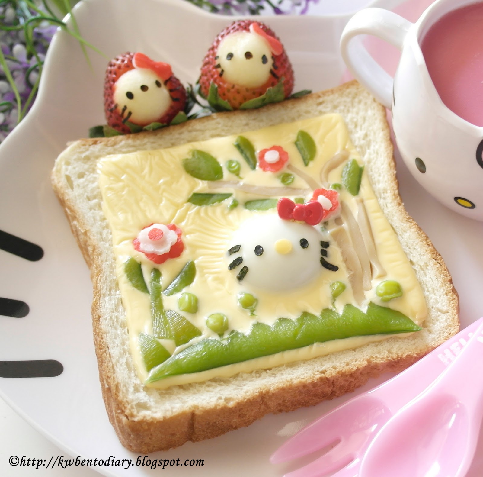 Karenwee's Bento Diary: Bento#June02~Hello Kitty Breakfast