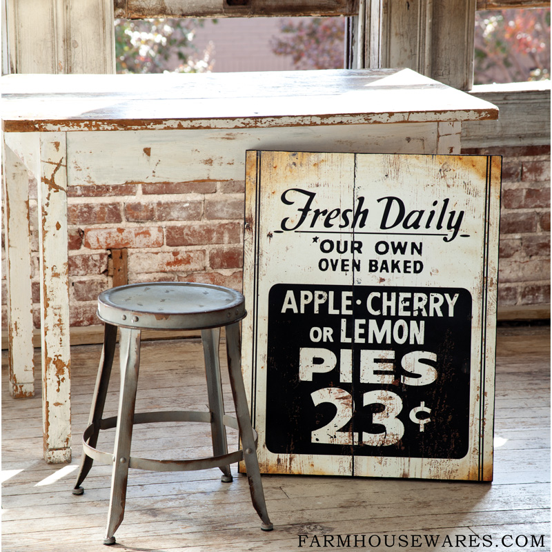 farmhouse musings: Vintage Style Fresh Pie Sign