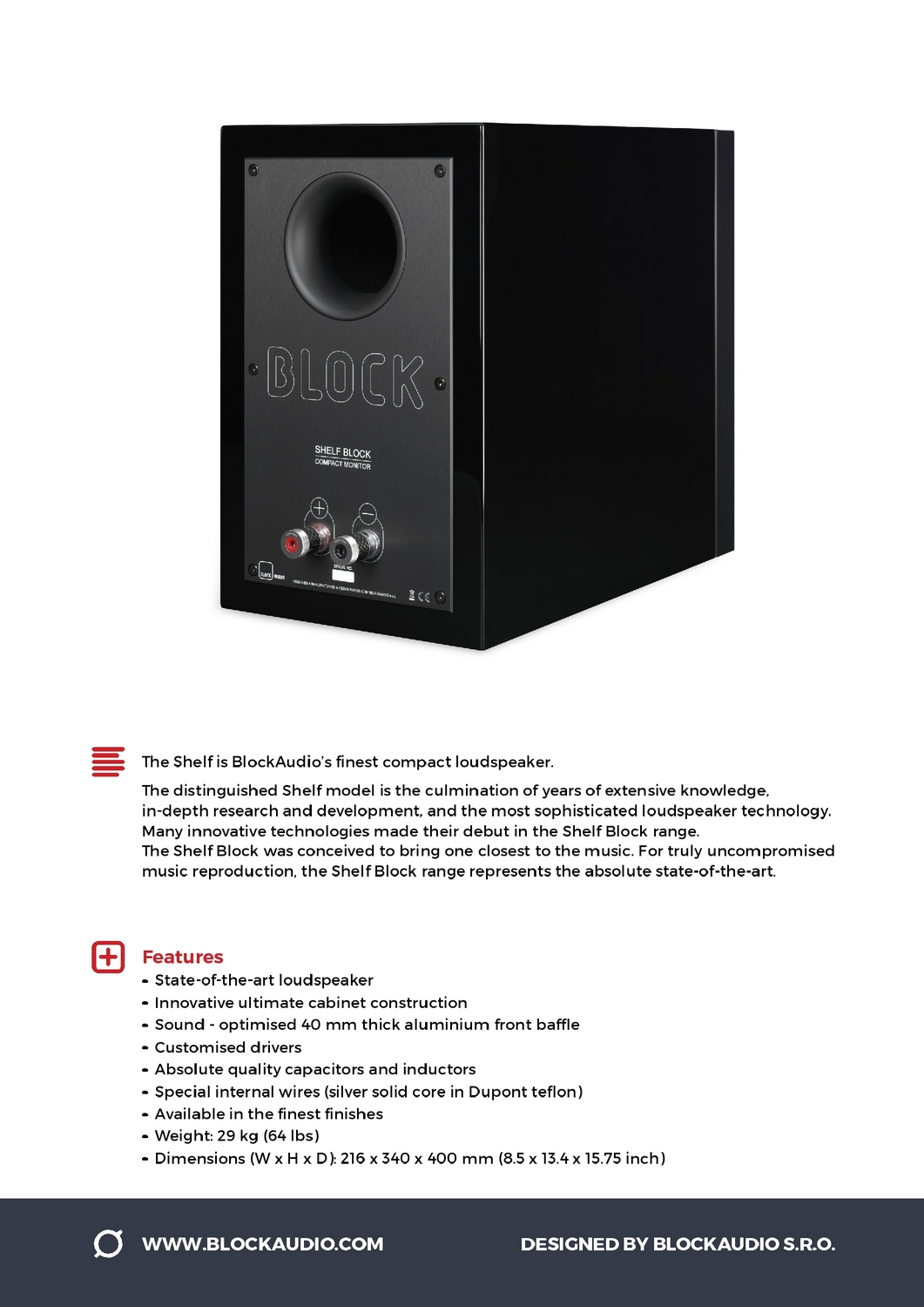 Wizard High-End Audio Blog: Block Audio Shelf Block Speakers