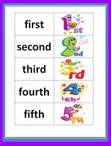 Math Fun with Ordinal Words and Numbers Freebie - Classroom Freebies