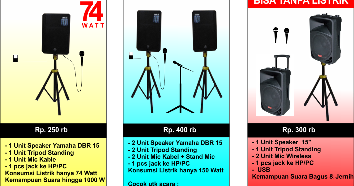 Persewaan Alat Pesta GLOBAL: Sound System Portable Murah