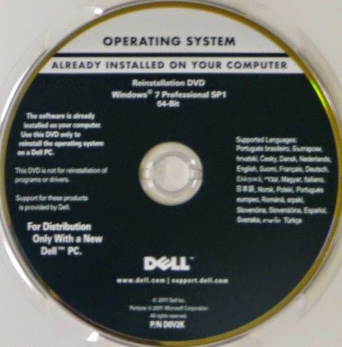 Windows 7 Professional SP1 OEM DELL (x86/x64)