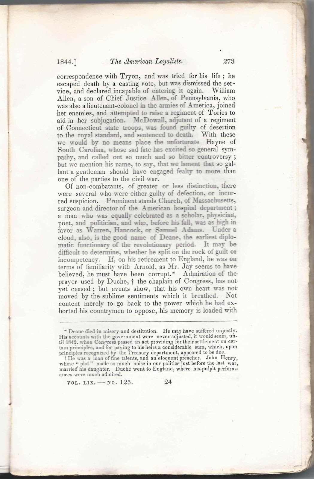 Heirlooms Reunited: 1844 Article about Loyalists in the journal "North ...