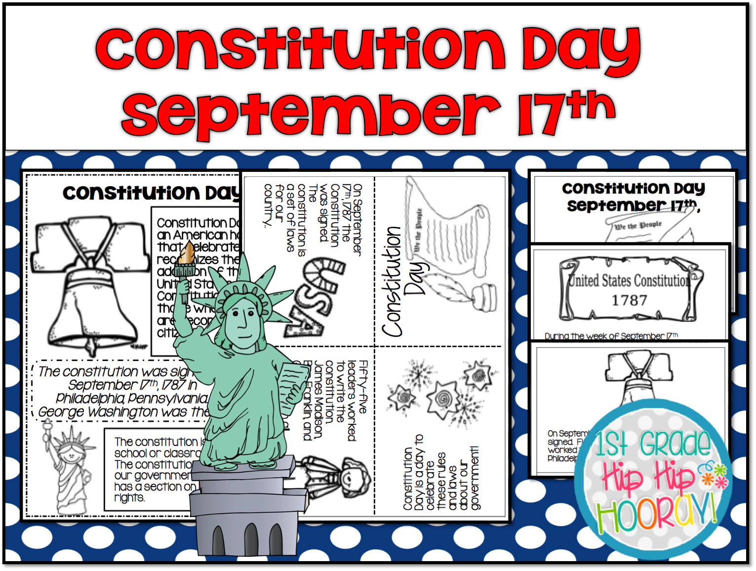 1st Grade Hip Hip Hooray!: Constitution Day...September 17th ...