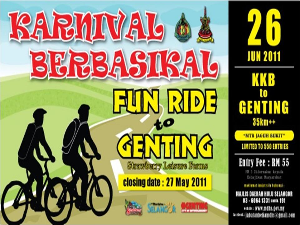 Heyyo-Shoppe: PROGRAM KARNIVAL BERBASIKAL "FUN RIDE TO GENTING (FRTG) 2011"