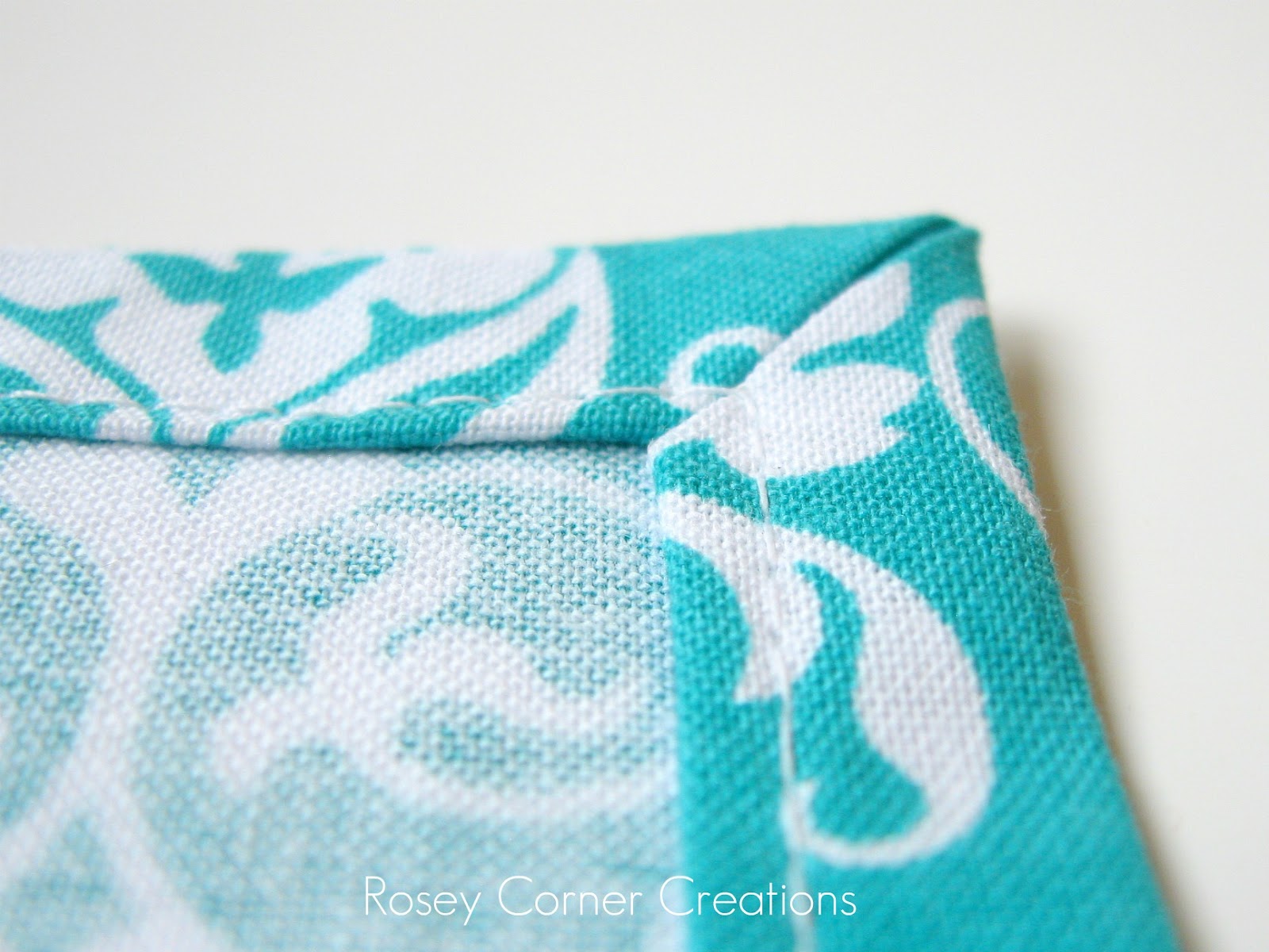 Rosey Corner Creations: Sewing Technique: Mitred Corner Tutorial