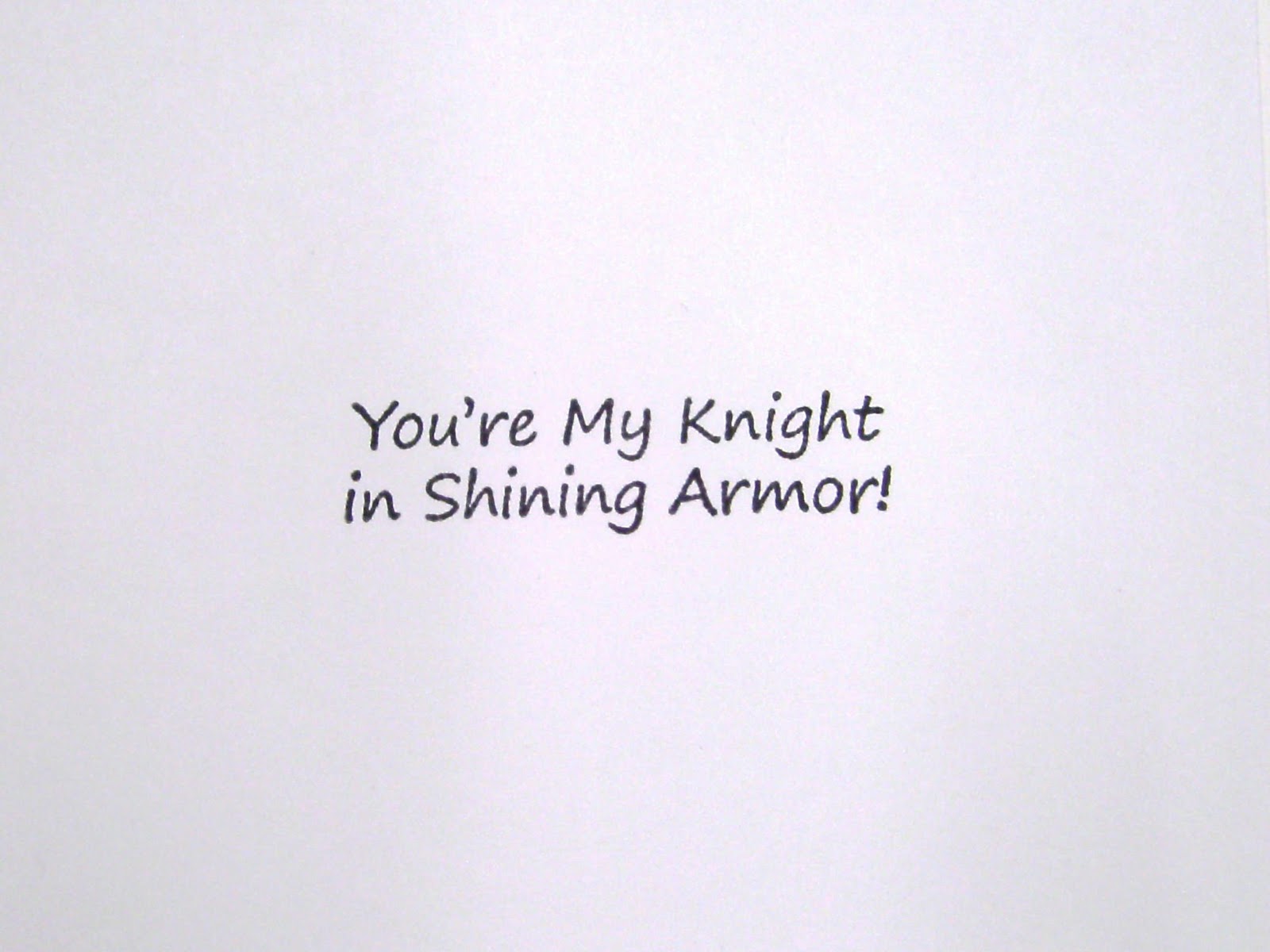 Inkling to Stamp: My Knight in Shining Armor