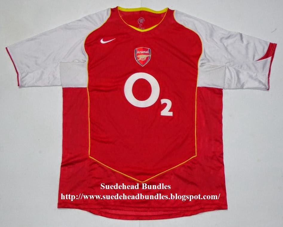 suedeheadbundles: Arsenal 2004-2005 Home Jersey (SOLD)