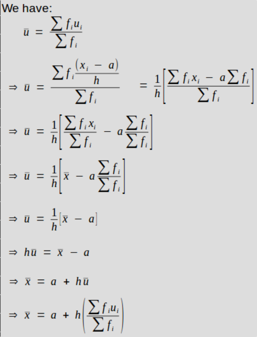 High school Mathematics Lessons: Chapter 37.1 - Step deviation method