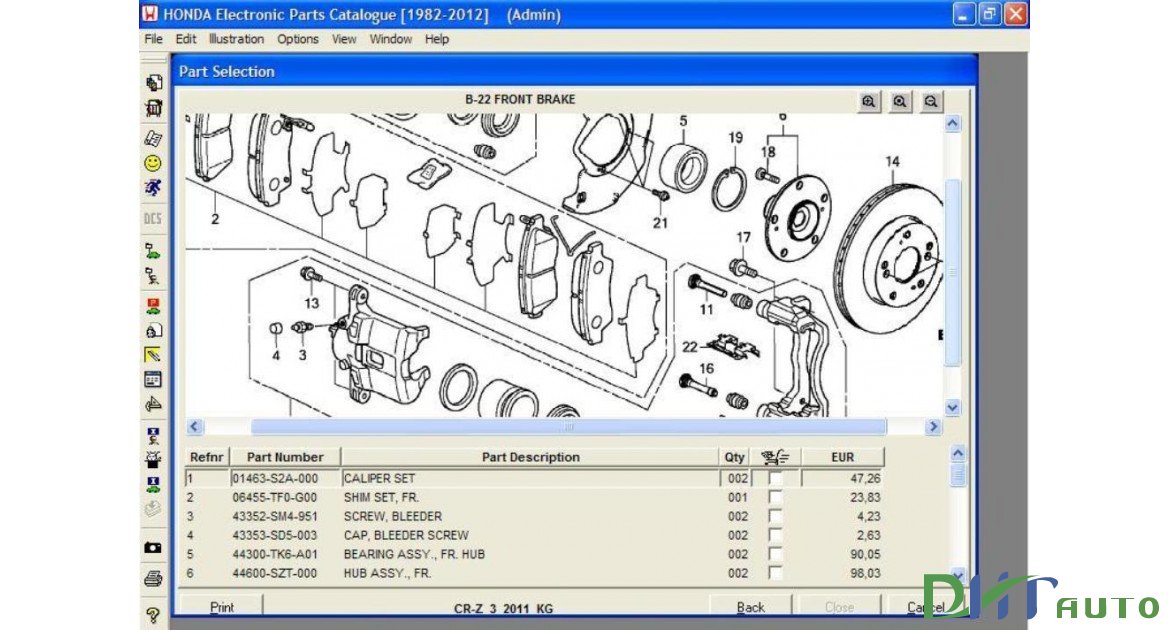 HONDA EUROPE EPC [04.2011] - Automotive Library