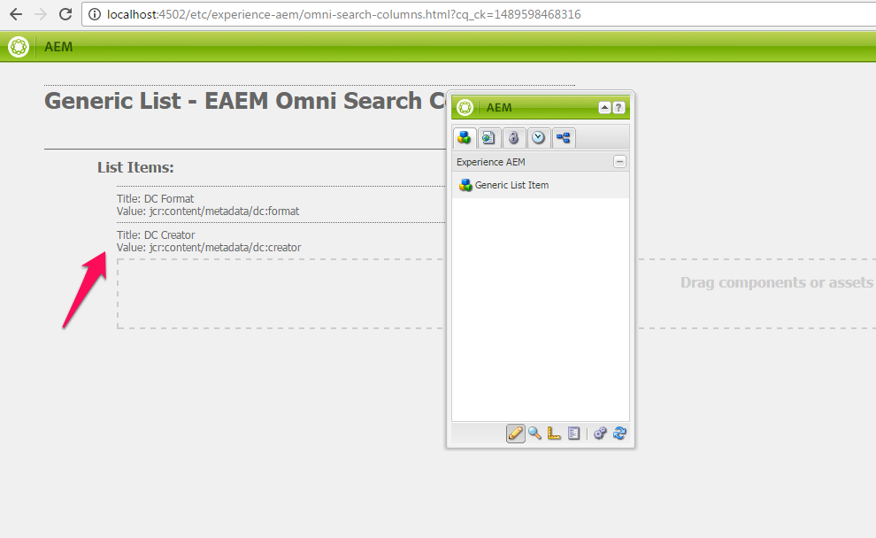 Experiencing Adobe Experience Manager Aem Cq Aem 62 Touch Ui Add Custom Columns To Assets
