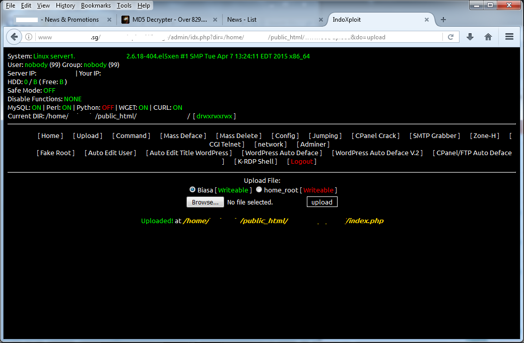 Tutorial Deface Teknik SQL Injection Manual (With DIOS) - Developer Gaptek