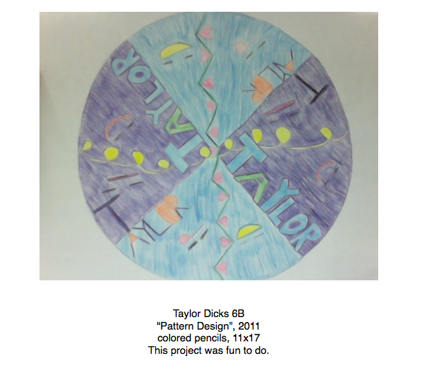 6th Grade Art @NF: 6B Radial Designs