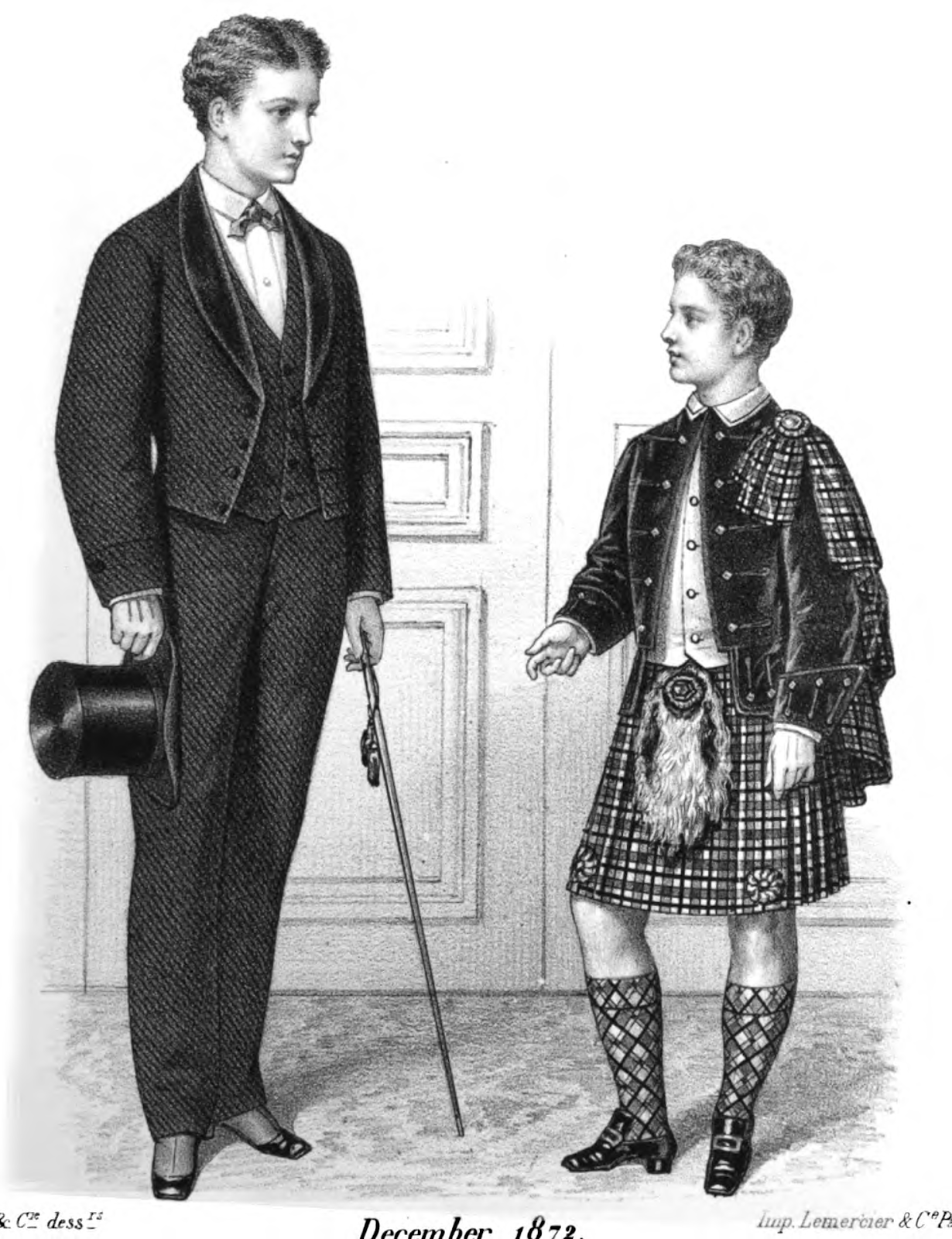 19th Century Historical Tidbits: 1872 Men's Fashions