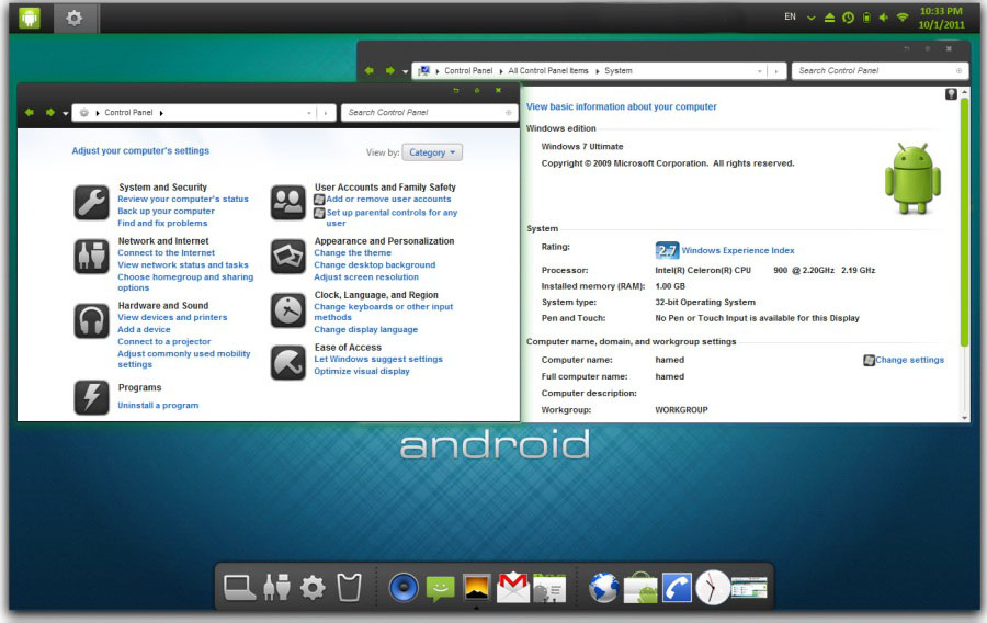 TechBox: Android Skin Pack for Windows 7