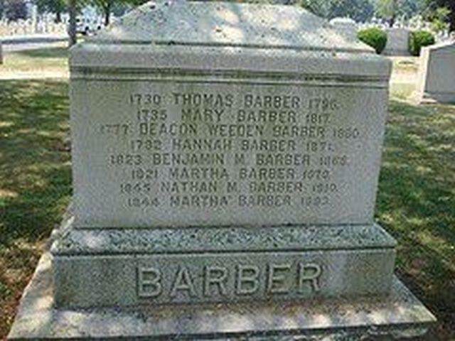 Stagge-Parker Histories: THOMAS BARBER 1731-1796