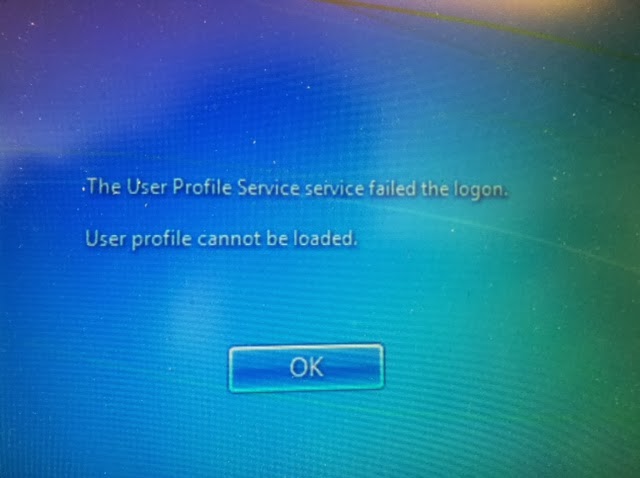 My IT Space: "The User Profile Service failed the logon” error message