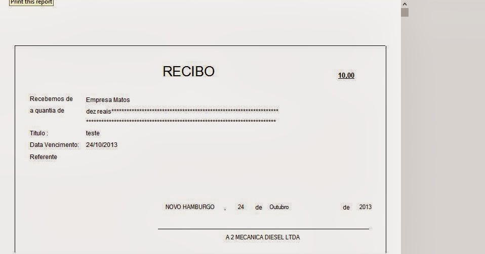 Sistema Nfe e Nfe-s ( www.matosinformatica.com.br ): Recibo em Duas ...