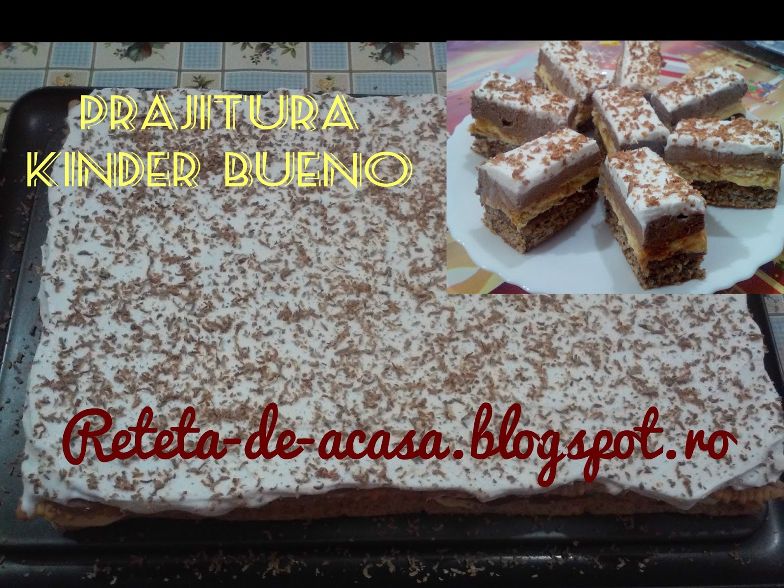 Reteta de acasa: Prajitura Kinder Bueno