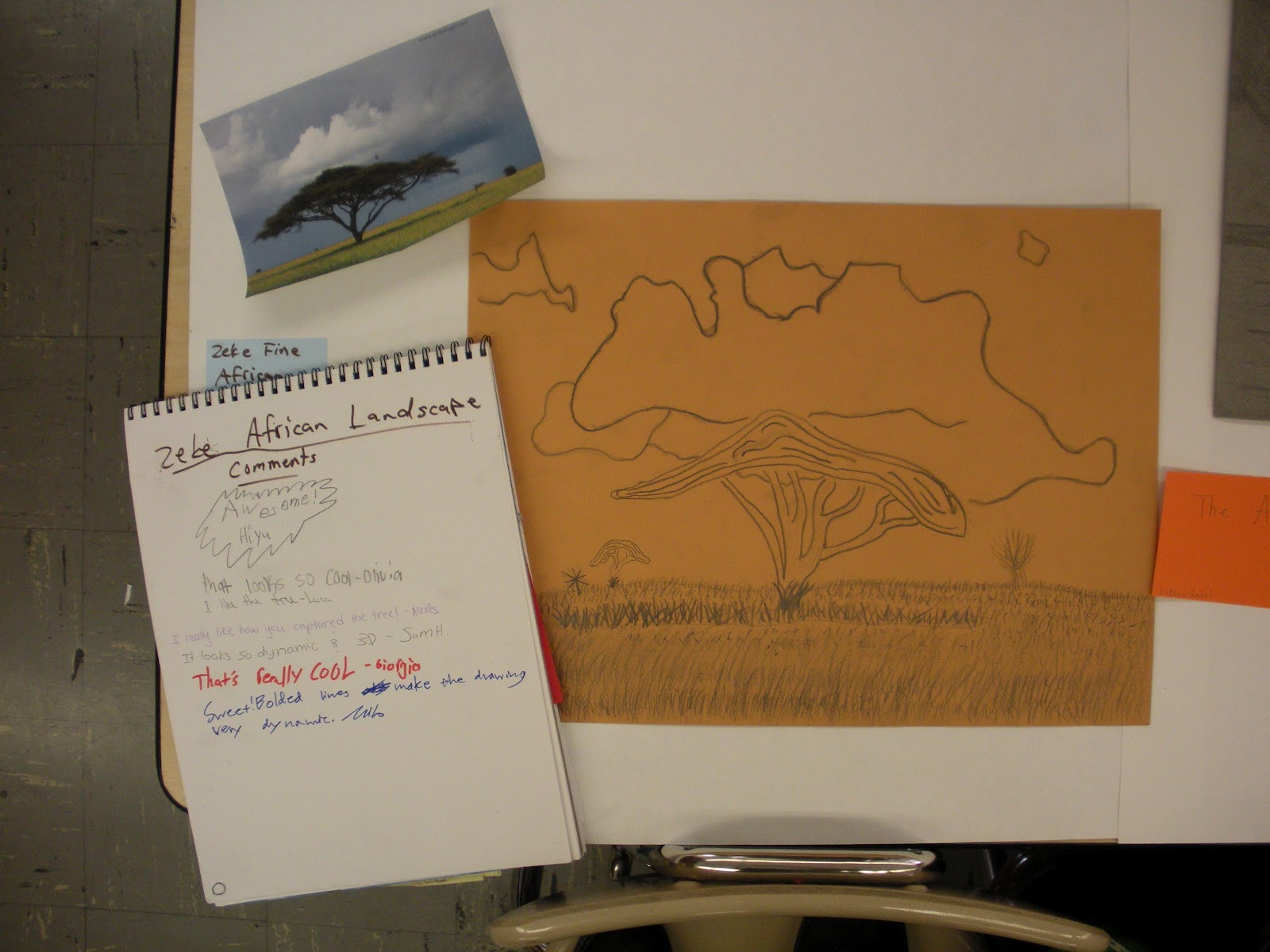 Studio Art with Ms. Hopenwasser: Grade 6: Landscape Drawings with ...