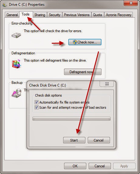 aespe's words: Lihat Hasil Error-Checking (CHKDSK) Harddisk Di Windows 7