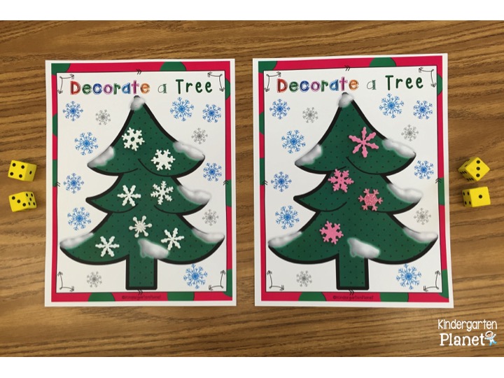 Kindergarten Planet: "Decorate a Tree" Math Game