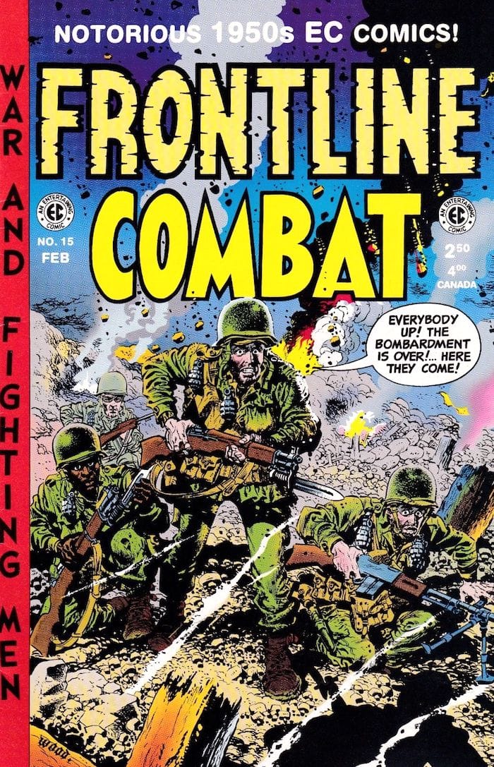 Frontline Combat v2 #15 - Wally Wood cover reprint & reprint - Pencil Ink