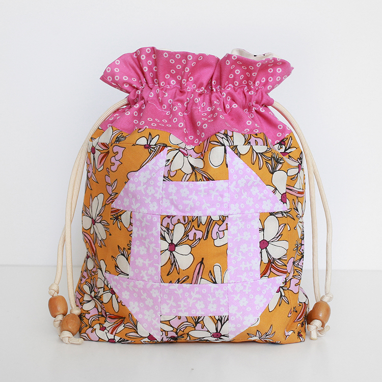 In Color Order: Lined Drawstring Bag Expansion Pattern: All the Details