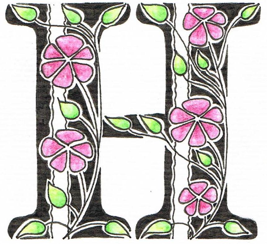 Creative Doodling with Judy West: Stripes & Flowers Alphabet