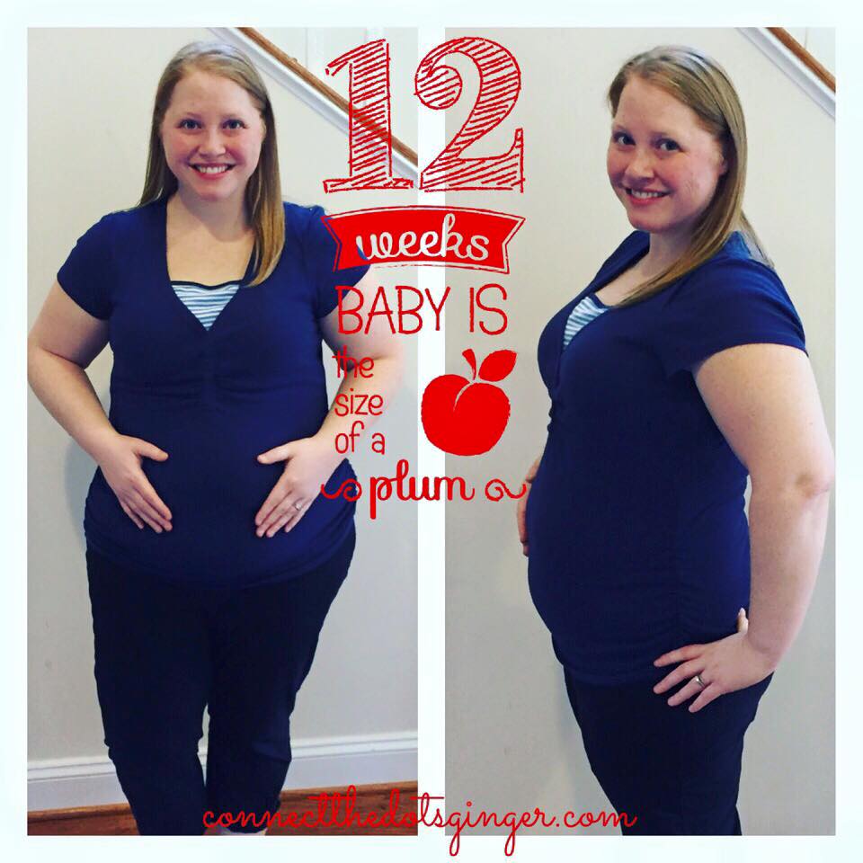 Connect the Dots Ginger | Becky Allen: Bump Update: 12 Weeks