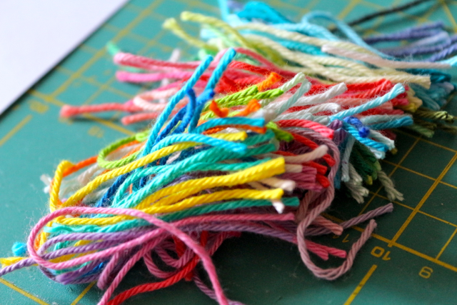 My Rose Valley: Making yarn sample cards